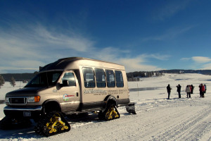 West Yellowstone Montana Snow Coach Winter Tours - AllTrips